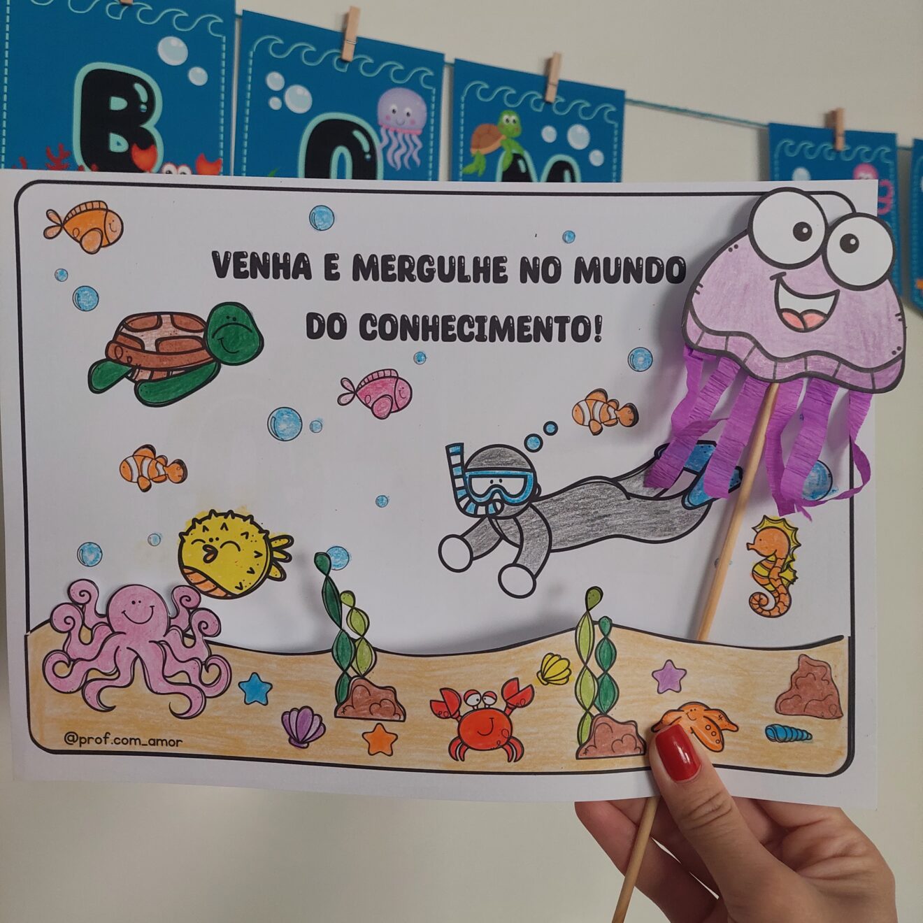 Lembrancinhas e Atividades Volta às Aulas Fundo do Mar – Prof com Amor ...