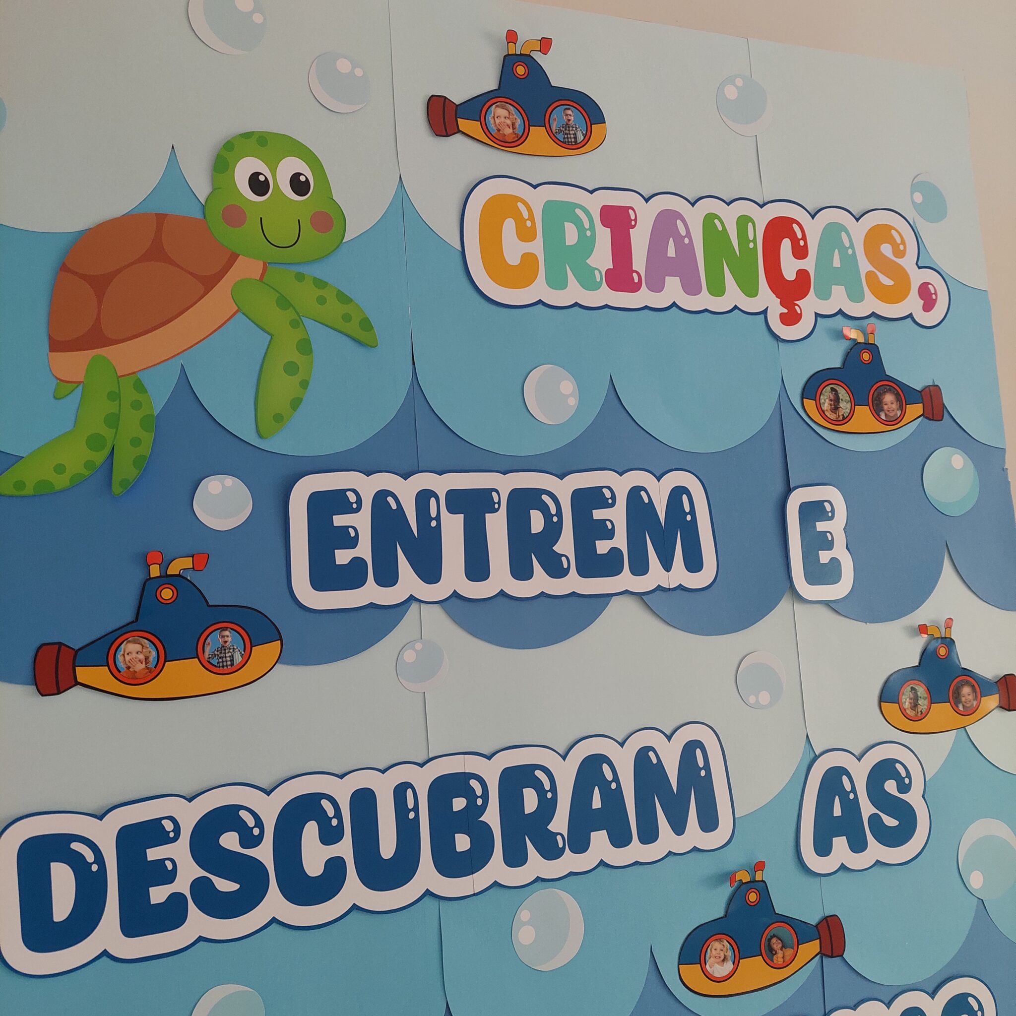 Painel De Porta Volta às Aulas Fundo Do Mar – Prof com Amor ...