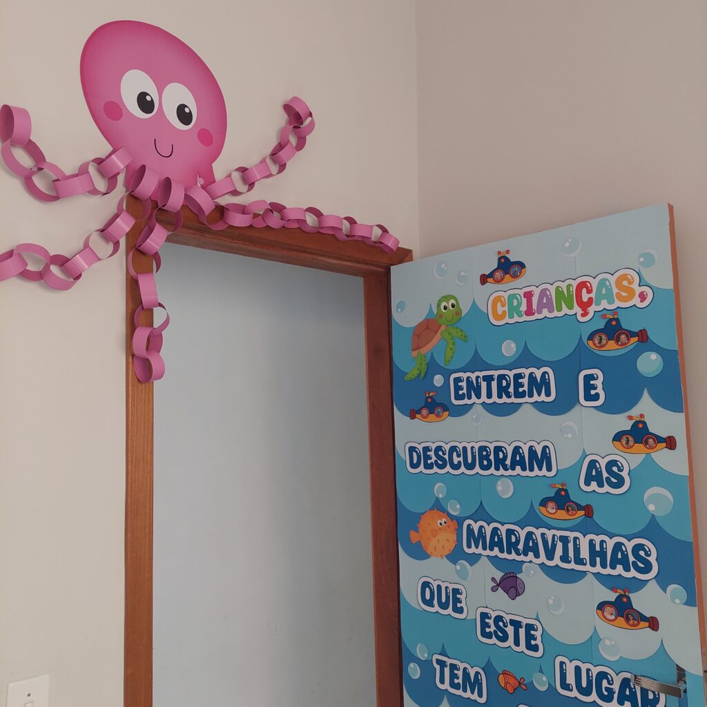 Painel De Porta Volta às Aulas Fundo Do Mar – Prof com Amor ...