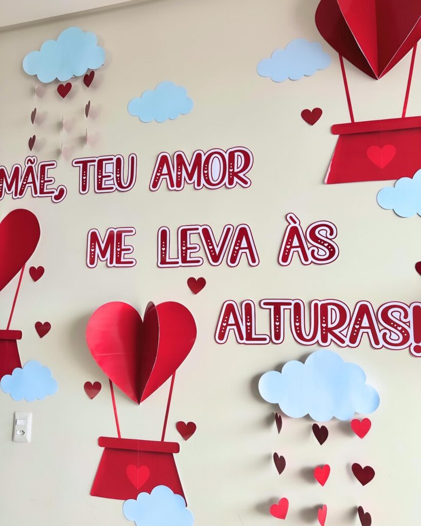 Painel Amor Nas Alturas Dia Das Mães – Prof com Amor – Professora e ...